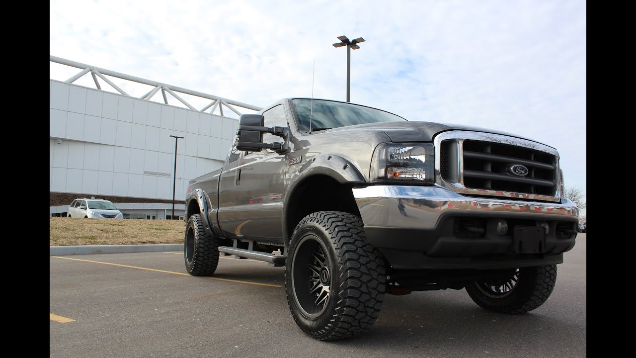 2004 Ford F250 Lariat FX4 Powerstroke Cold Start, 20x12s 35s Leveled ...