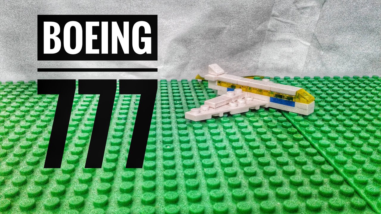 Boeing 777 Lego plane Moc - Tutorial - YouTube
