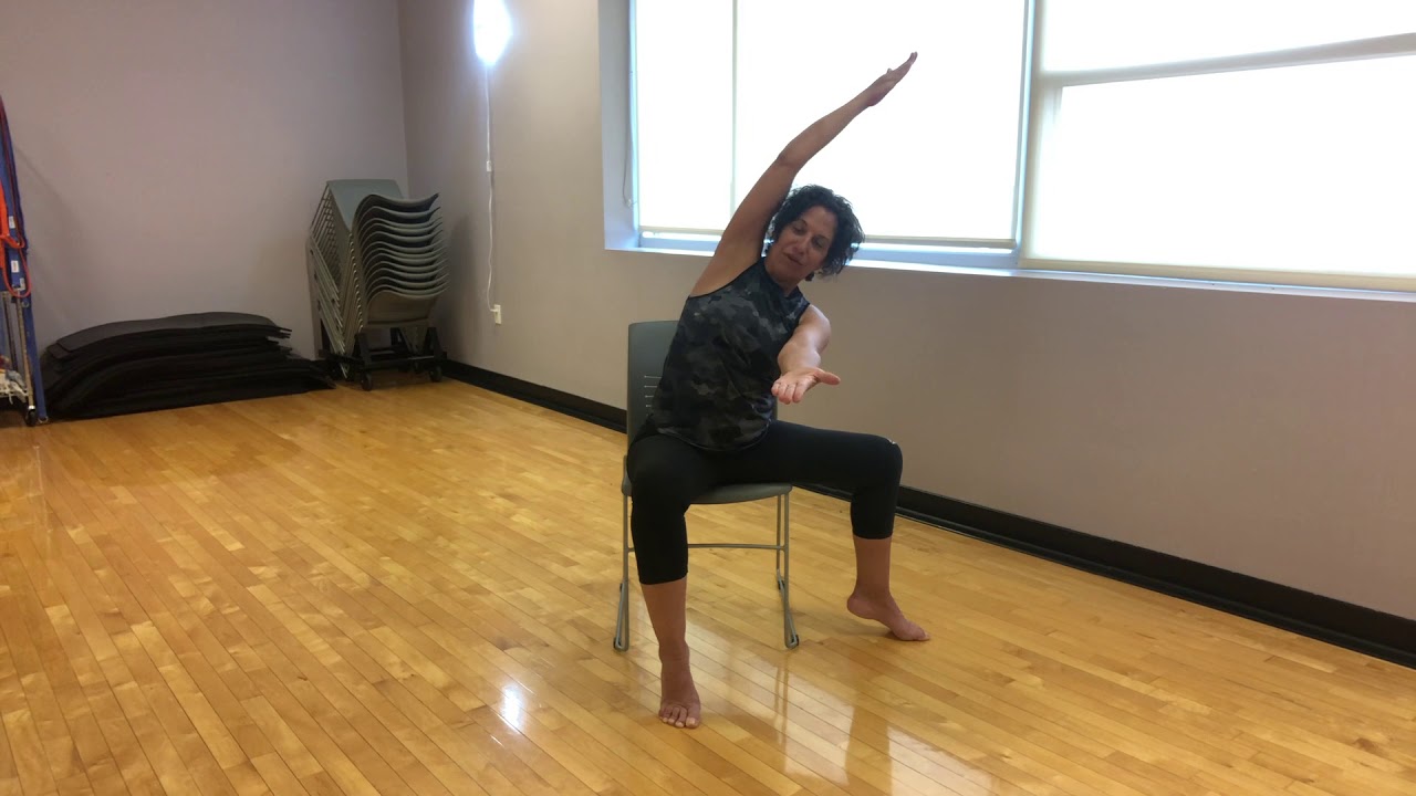 Seated Yoga Stretch - YouTube