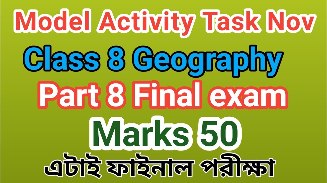 Model Activity Task Class 8 Geography Part 8 Answers Model Activity model-activity-task-class-8-geography-part-8-answers-model-activity