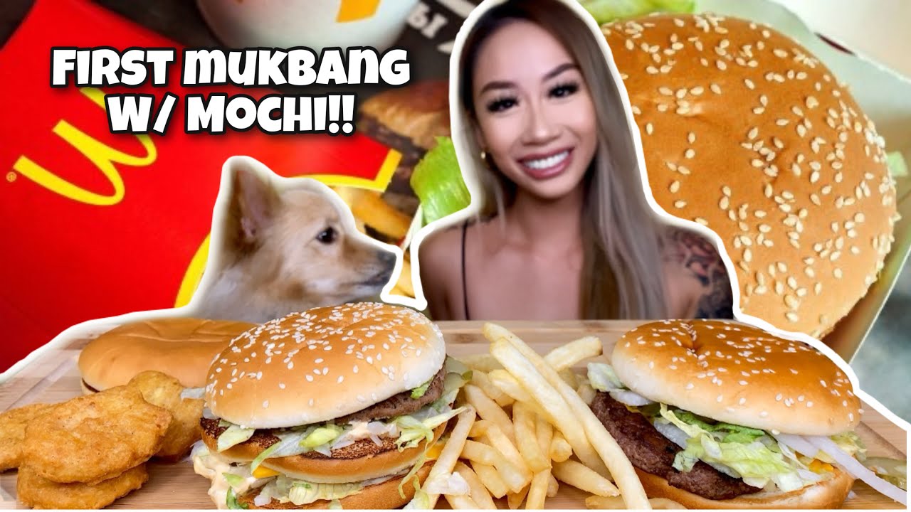 MCDONALD'S QUARTER POUNDER | BIG MAC MUKBANG EATING SHOW WITH MY PUPPER ...
