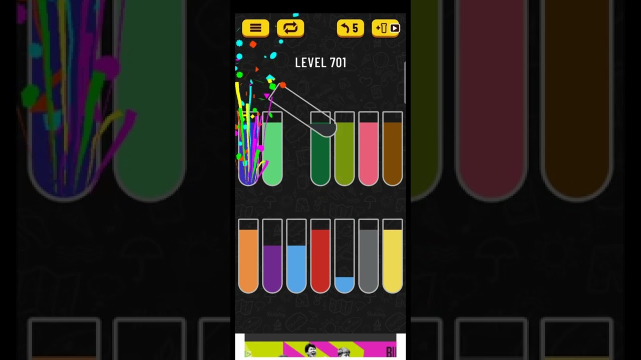 Water sort game level 701 and level 702 - YouTube