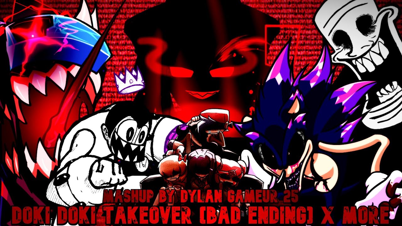 FNF Mashup - Doki Doki Takeover [Bad Ending] X More | 96 Songs - YouTube