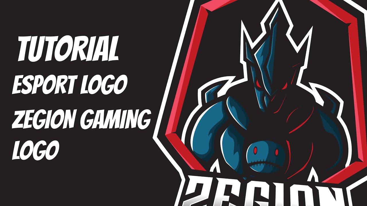 How to design ZEGION (TENSURA) LOGO with photoshop and adobe ...