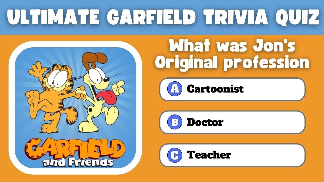 GARFIELD TRIVIA QUIZ: ONLY TRUE FANS WILL SCORE 100% - YouTube