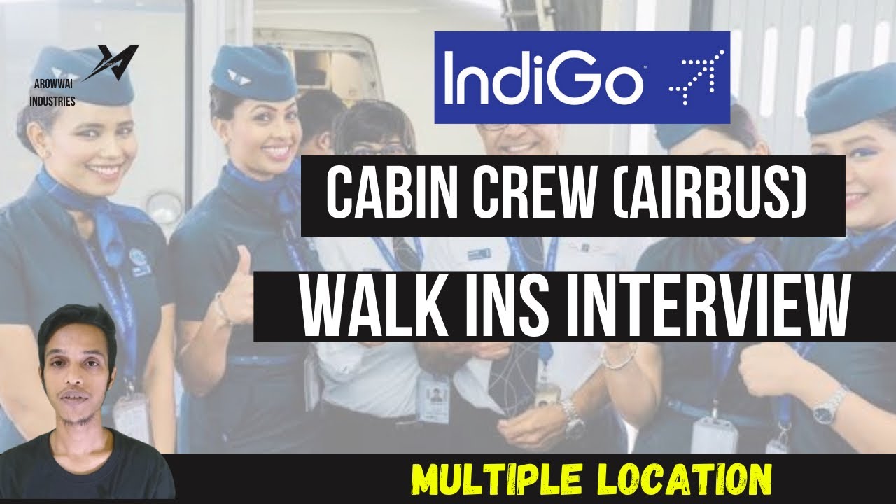 Direct working interview in Indigo Airlines ||cabin crew jobs in Indigo ...