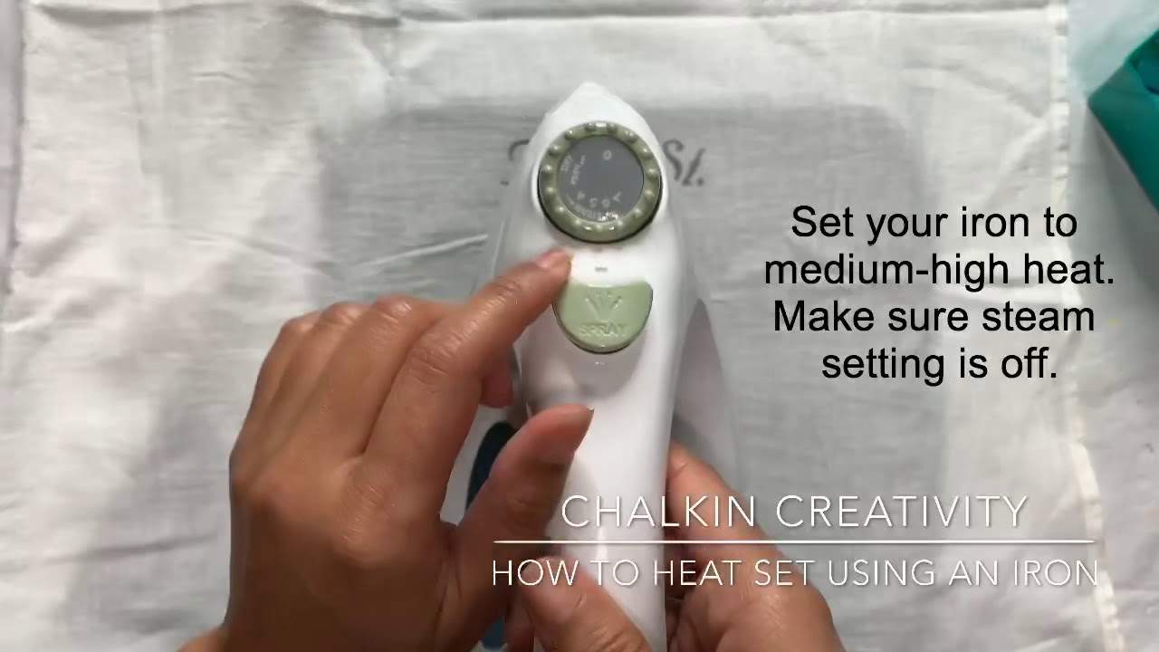 How to heat set your ink using an iron. - YouTube