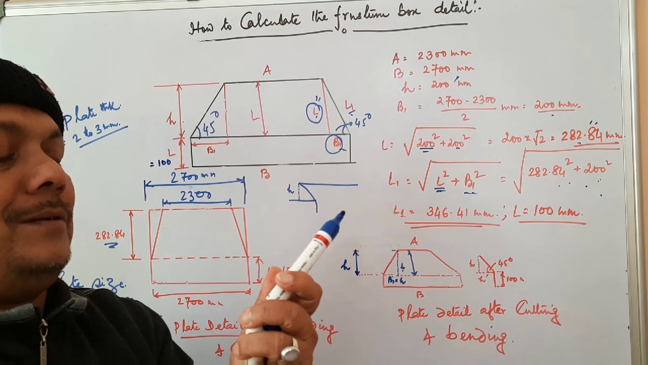 # Calculation of Frustum box Details - YouTube