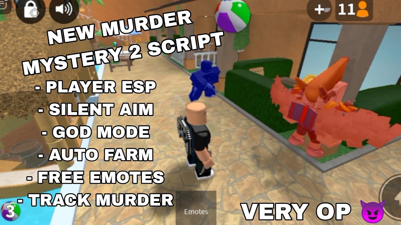 *OP* Murder Mystery 2 Script SILENT AIM VERY OP | Silent Aim,Grab Gun,Player Esp, God Mode And ...