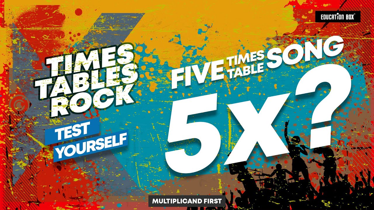 5 Times Table Song Test Yourself | Multiplicand First | Education Box ...