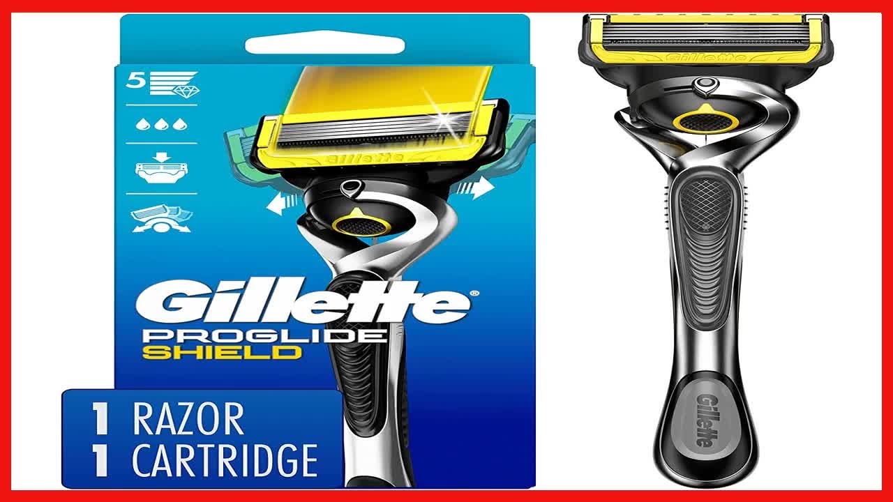 Gillette ProGlide Shield Men’s Razor Handle + 1 Blade Refill, Shields ...