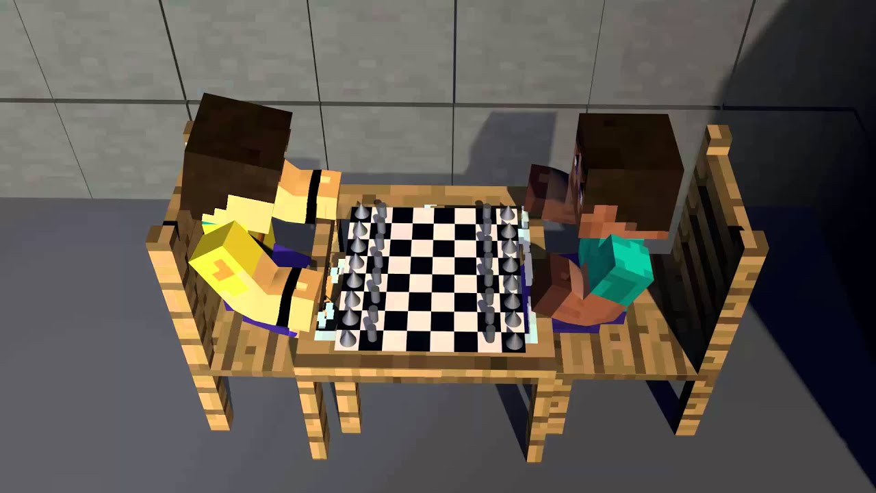 Minecraft Funny Chess Animation - YouTube