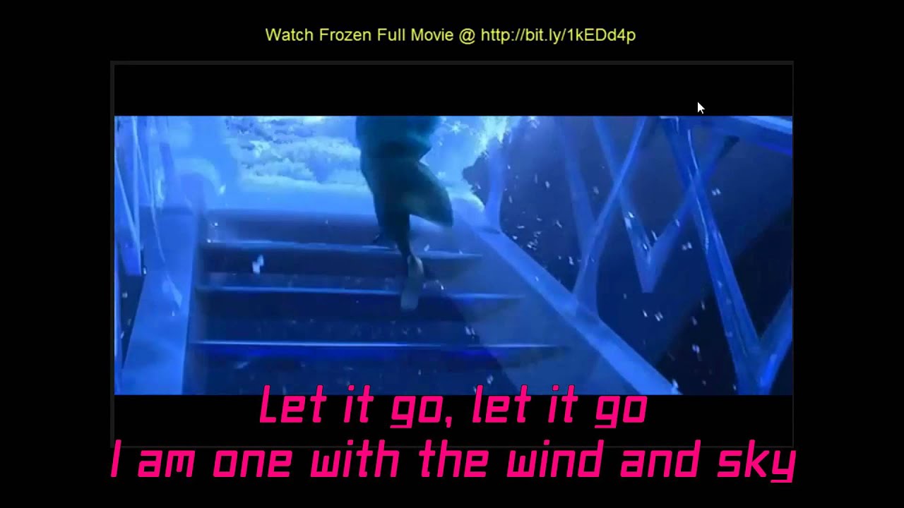 Frozen "Let it Go" Movie Scene + Lyrics Full HD 1080p - YouTube