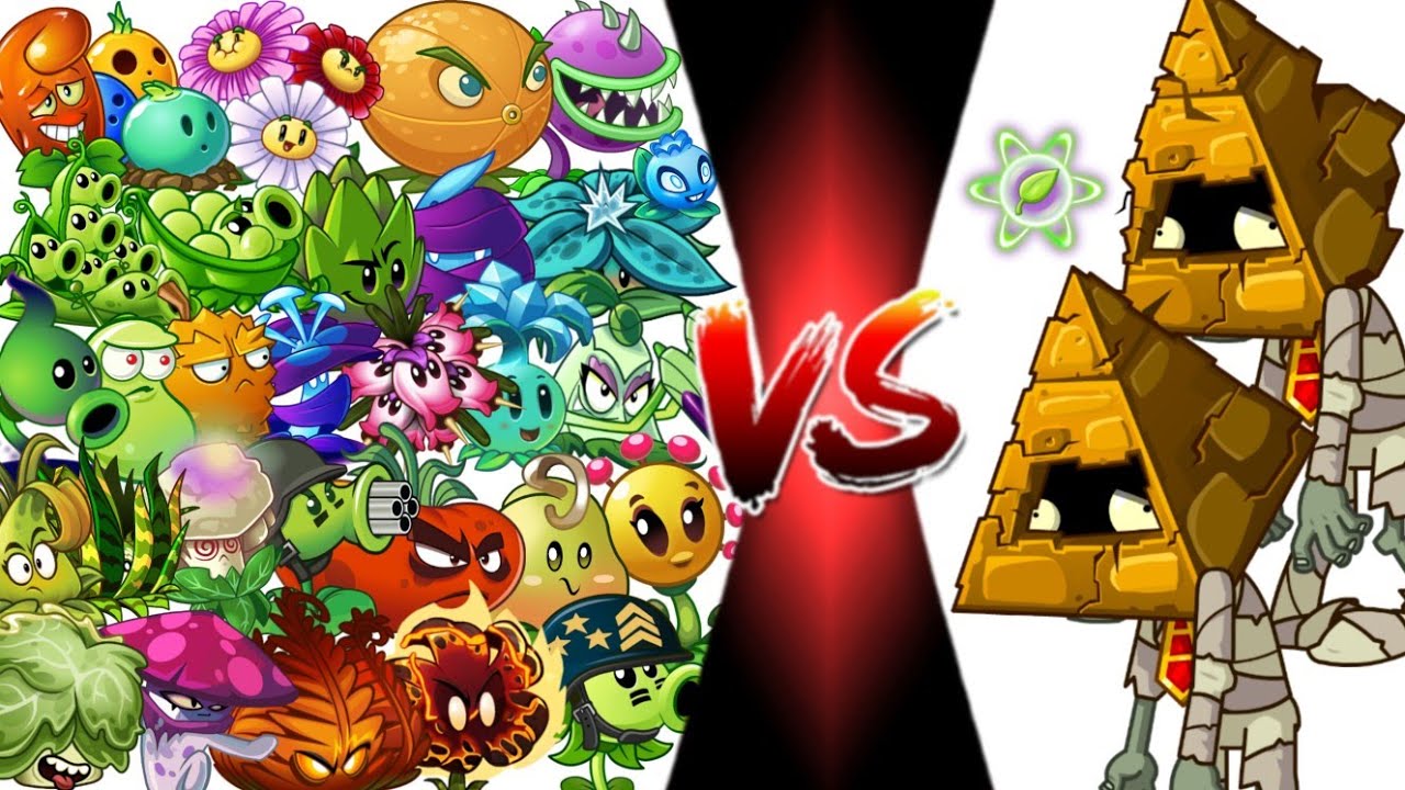 Pvz2 Tournament - Every plant 8X power up vs 2 pyramid head zombie ...