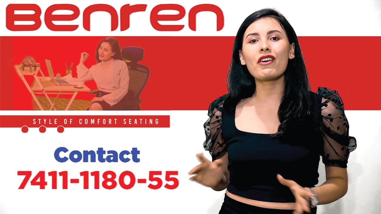 Benren Work from home foldable table - YouTube