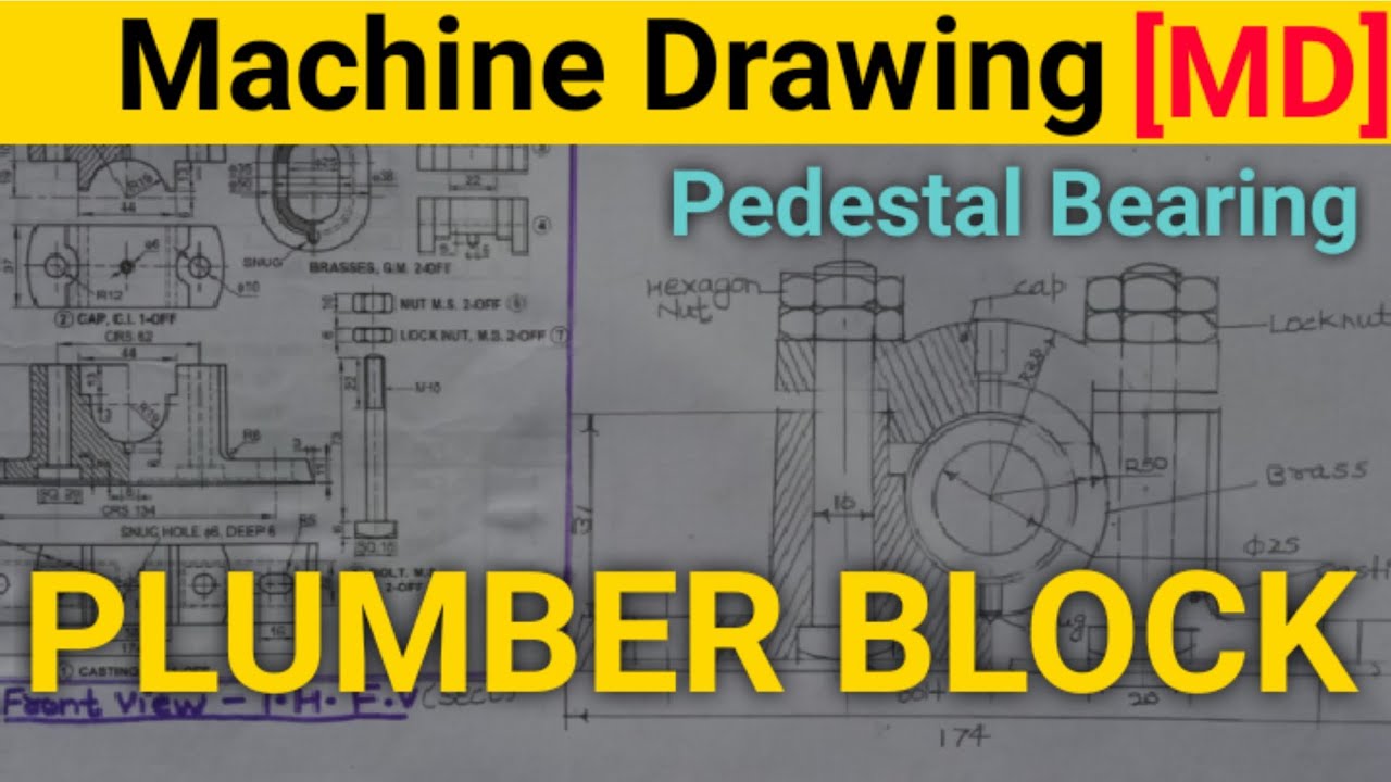 Plumber Block | Pedestal Bearing | Assembly Drawing of Plumber Block ...