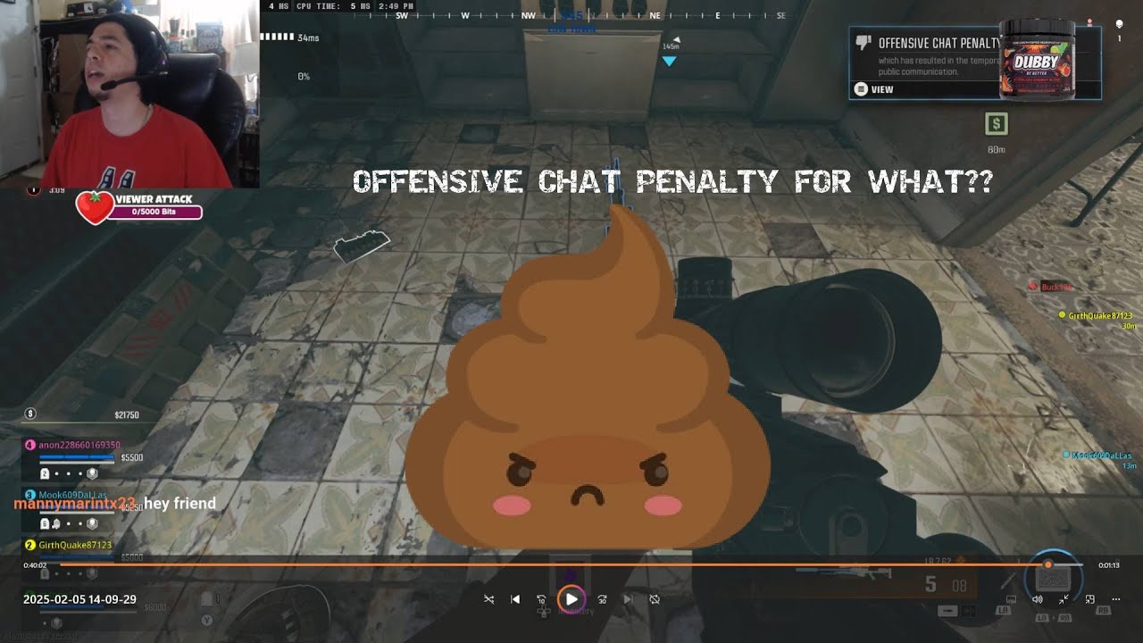 i got chat banned again, CoD is soft - YouTube