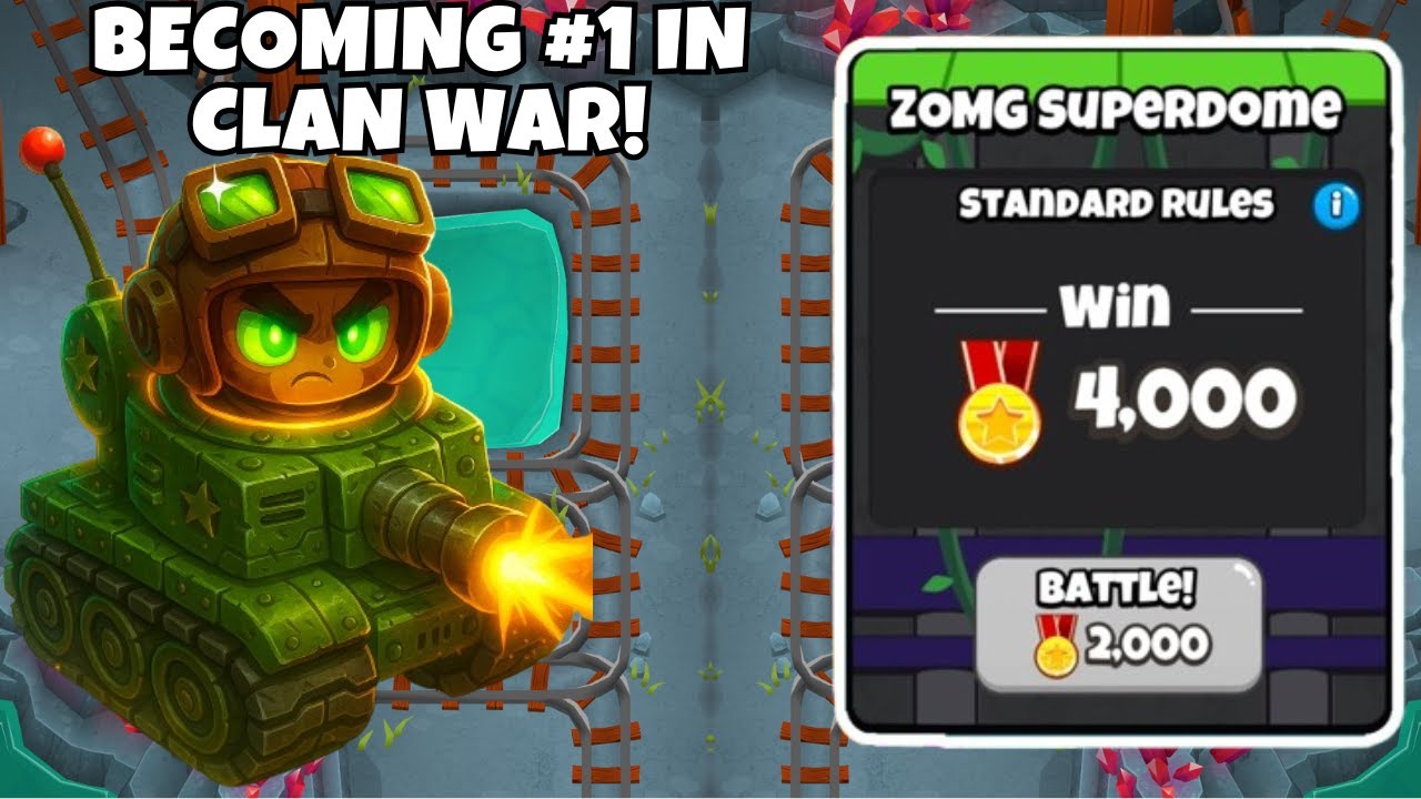 BECOMING #1 in CLAN WAR! 🔥 | ZOMG Superdome Domination - BTD Battles 2 ...