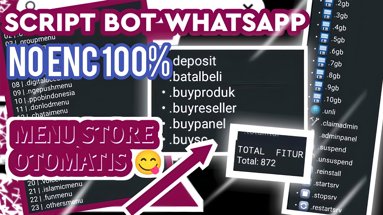REVIEW SCRIPT BOT WHATSAPP TERBARU | STORE OTOMATIS| PAYMENT GATEWAY ...