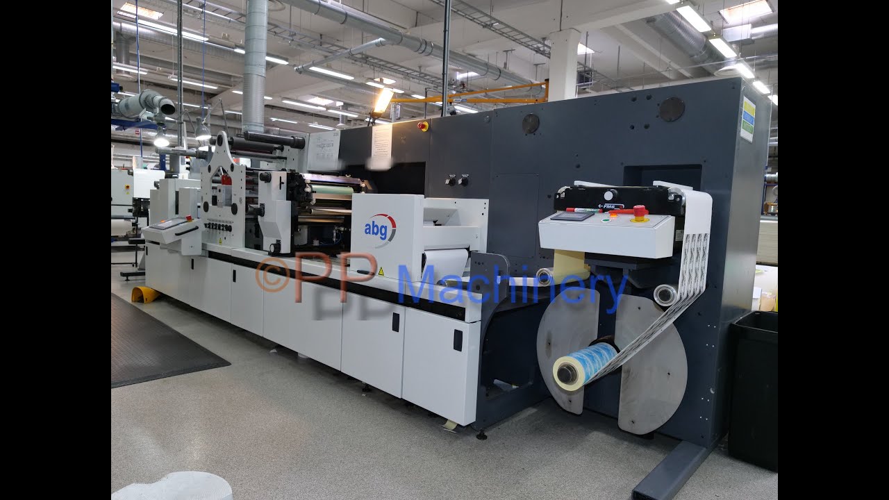 ABG Digicon 2 digital finishing machine from 2012 - YouTube