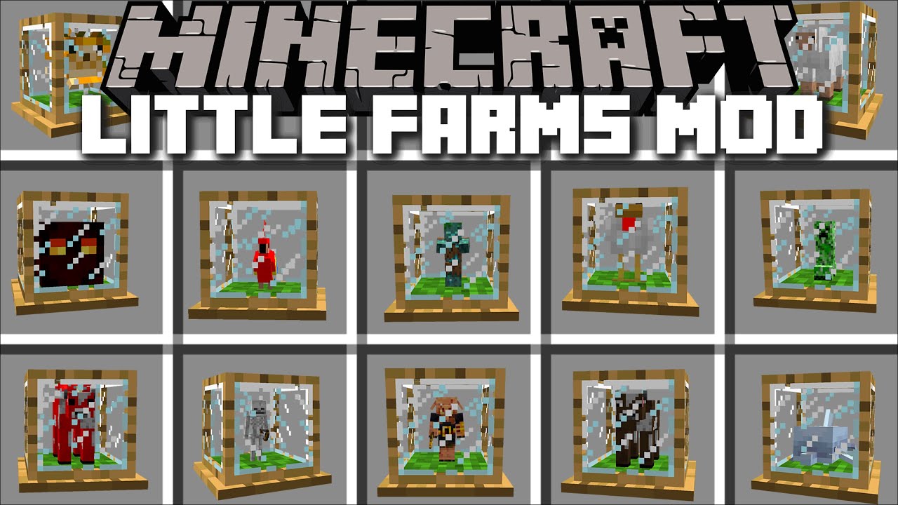 Minecraft UNLIMITED LITTLE TINY FARM MOD / RESOURCES FROM EVERY MOB ...