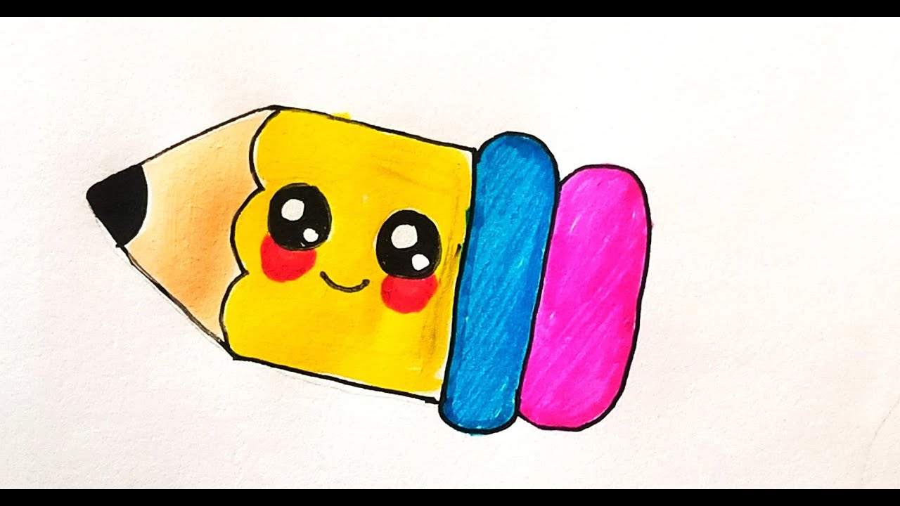 How to Draw Cute Coloring Pencil Drawing | step by step pencil drawing ...