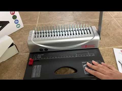 MAKEASY Comb Binding Machine - Review & Install - YouTube