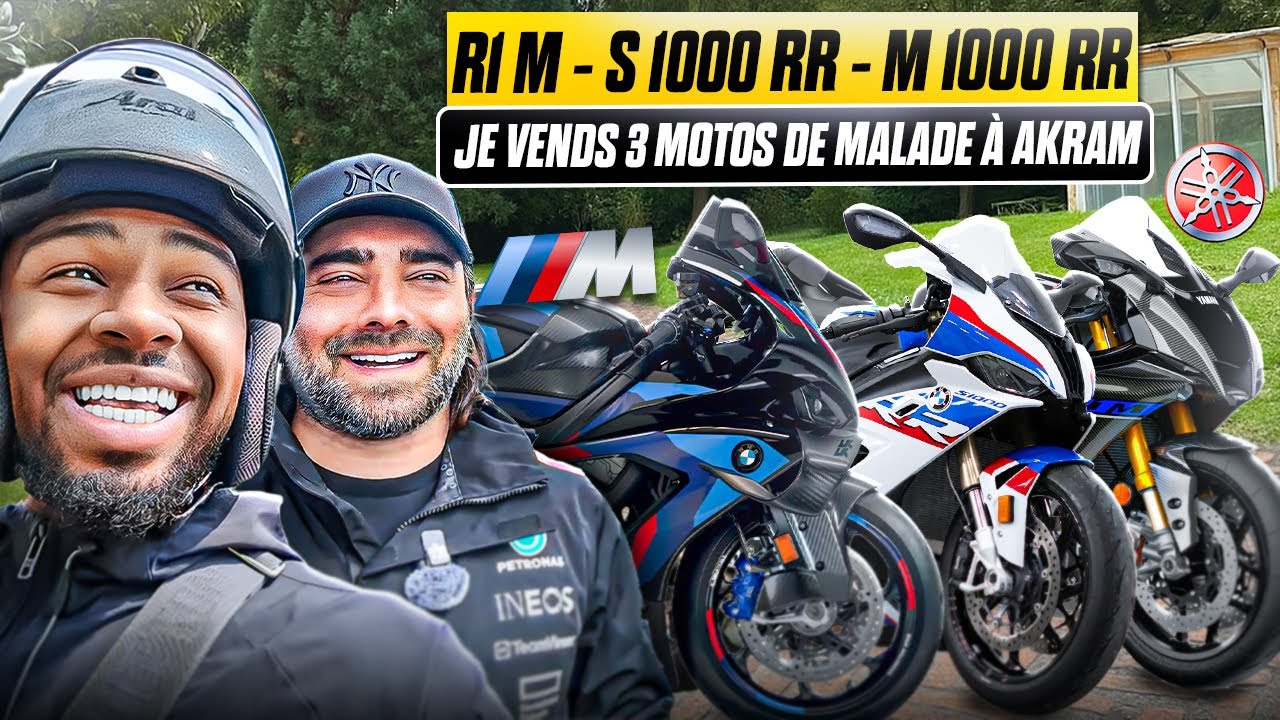 R1 M, S1000 RR, M1000RR JE VENDS 3 MOTOS DE MALADE À AKRAM - YouTube