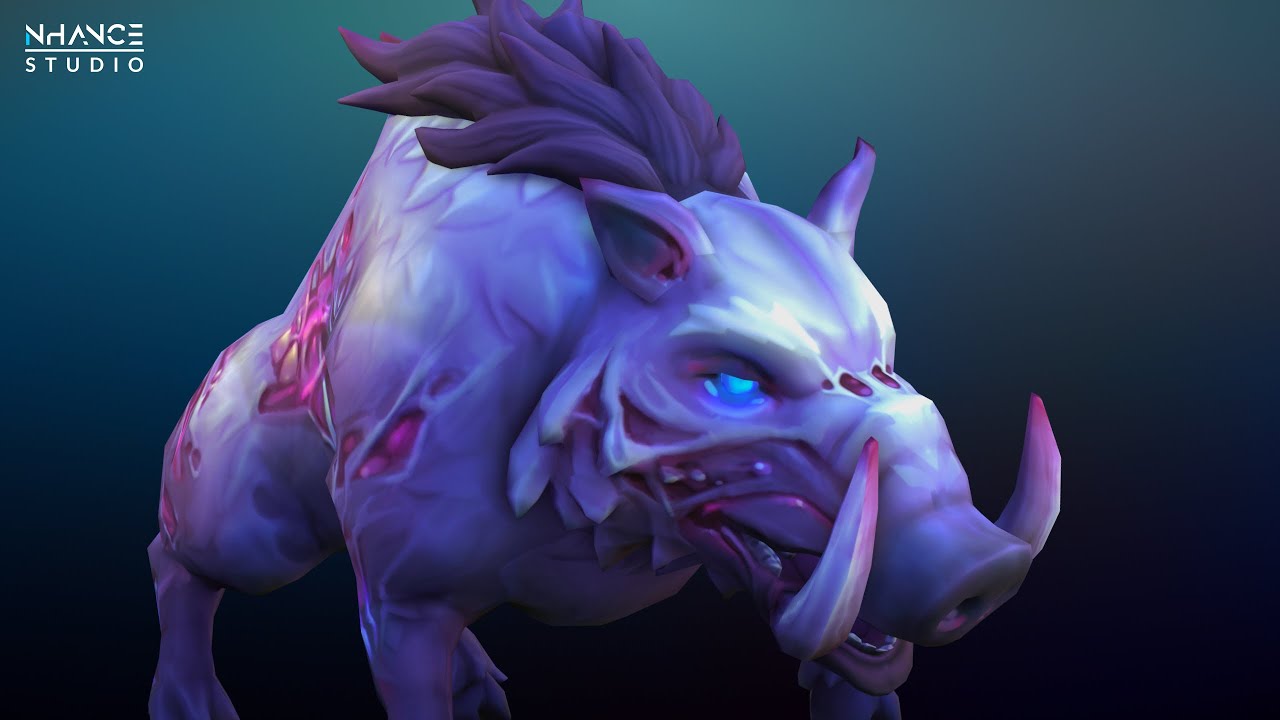 Stylized Zombie Boar: Features overview - YouTube