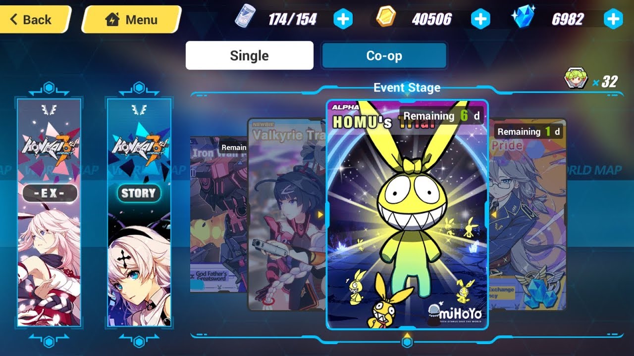 Honkai Impact 3 (崩坏3rd) - HOMU's Trial event stage [SEA] - YouTube