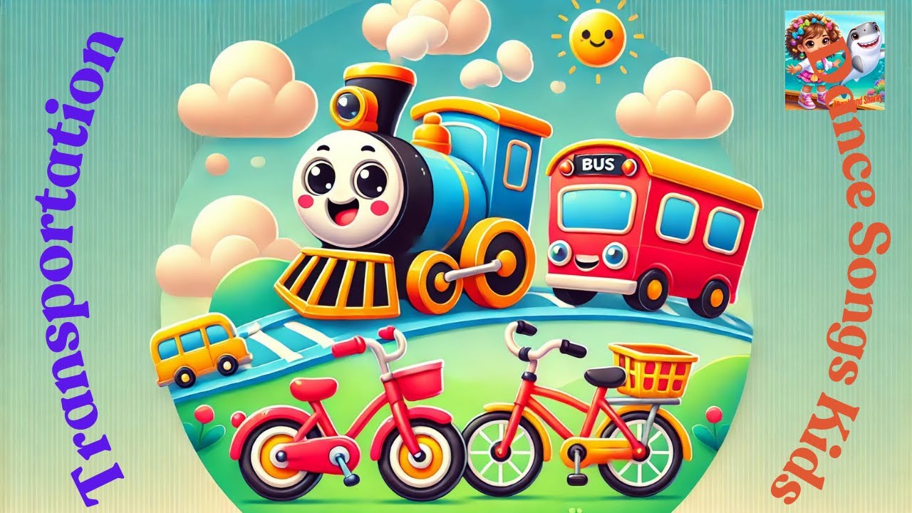 Transportation Songs for Kids Live, Kids Dance Songs Choo Choo Train ...