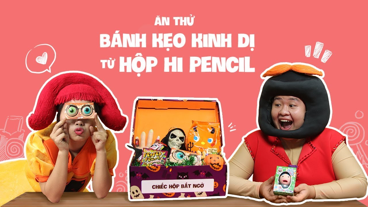 Ăn Thử Bánh Kẹo Lạ Thường Từ Hộp Hi Pencil | Bút Chì Em Vàng | Hi ...