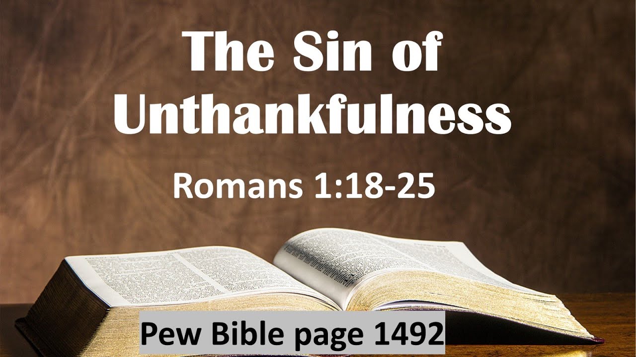 The Sin of Thankfulness - YouTube