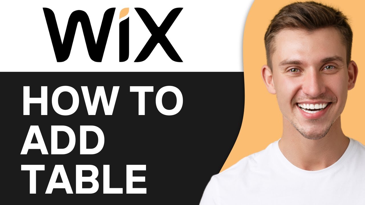 HOW TO ADD TABLE IN WIX (2024) - YouTube