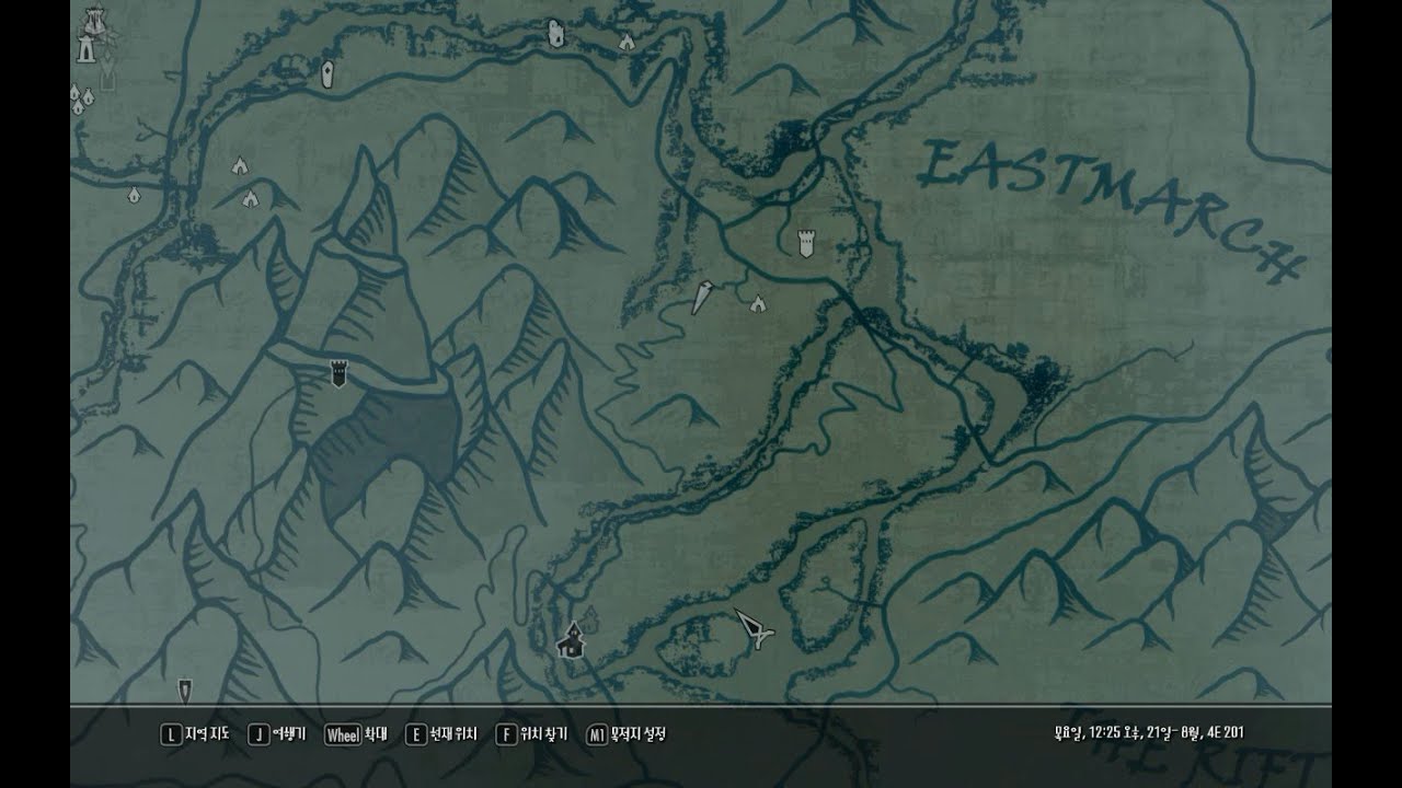 Skyrim Paper Map ; 스카이림 종이지도(페이퍼 맵) - 이바스테드 길찾기 - YouTube