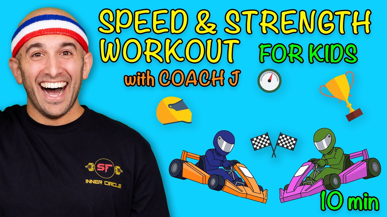 FREE and FUN Speed and Strength Workout for Kids - YouTube