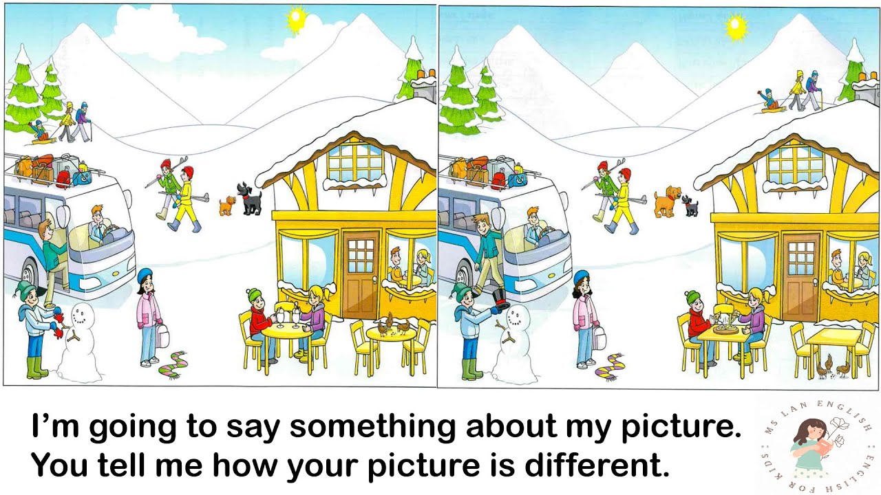 LUYỆN NÓI FLYERS- TÌM ĐIỂM KHÁC NHAU GIỮA 2 BỨC TRANH| SPEAKING FLYERS ...