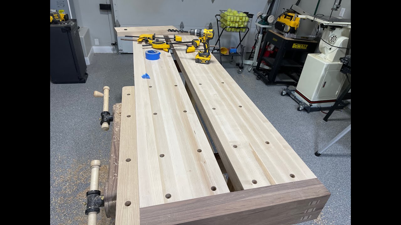 Building the Samurai Workbench Part 22 of 23 - fitting top, penultimate ...