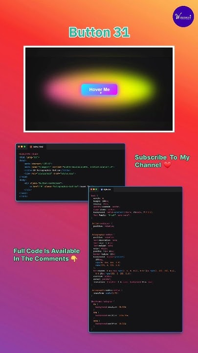 Elevate Your Designs: Create a Futuristic 3D Holographic Button with HTML & CSS #howto #htmlcss ...