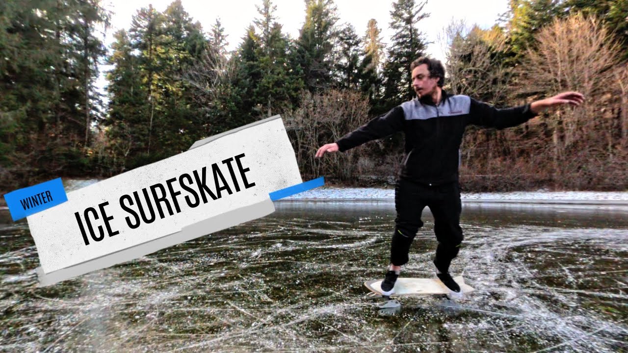 First ice surfksate session - YouTube