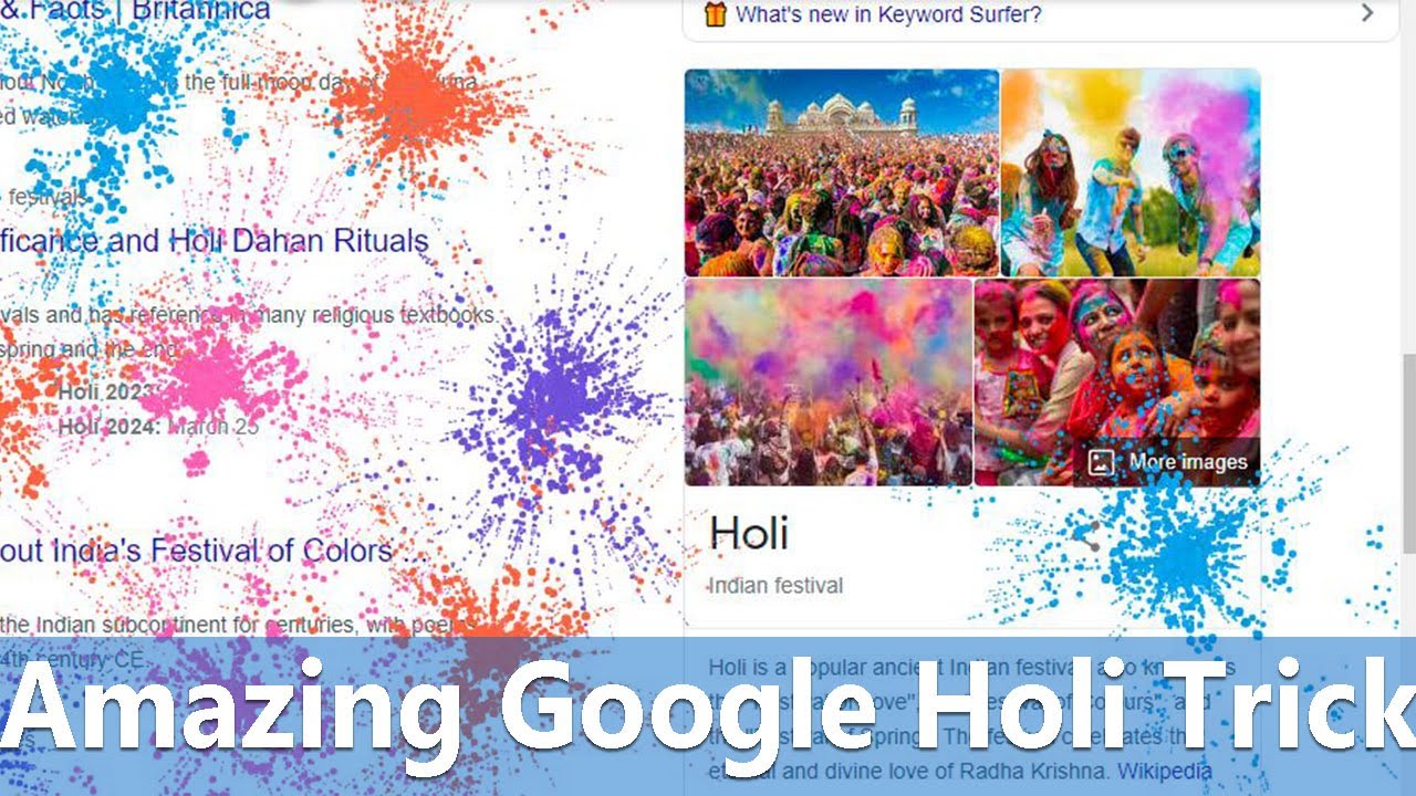 Best Amazing Google Holi Trick 2021 - YouTube