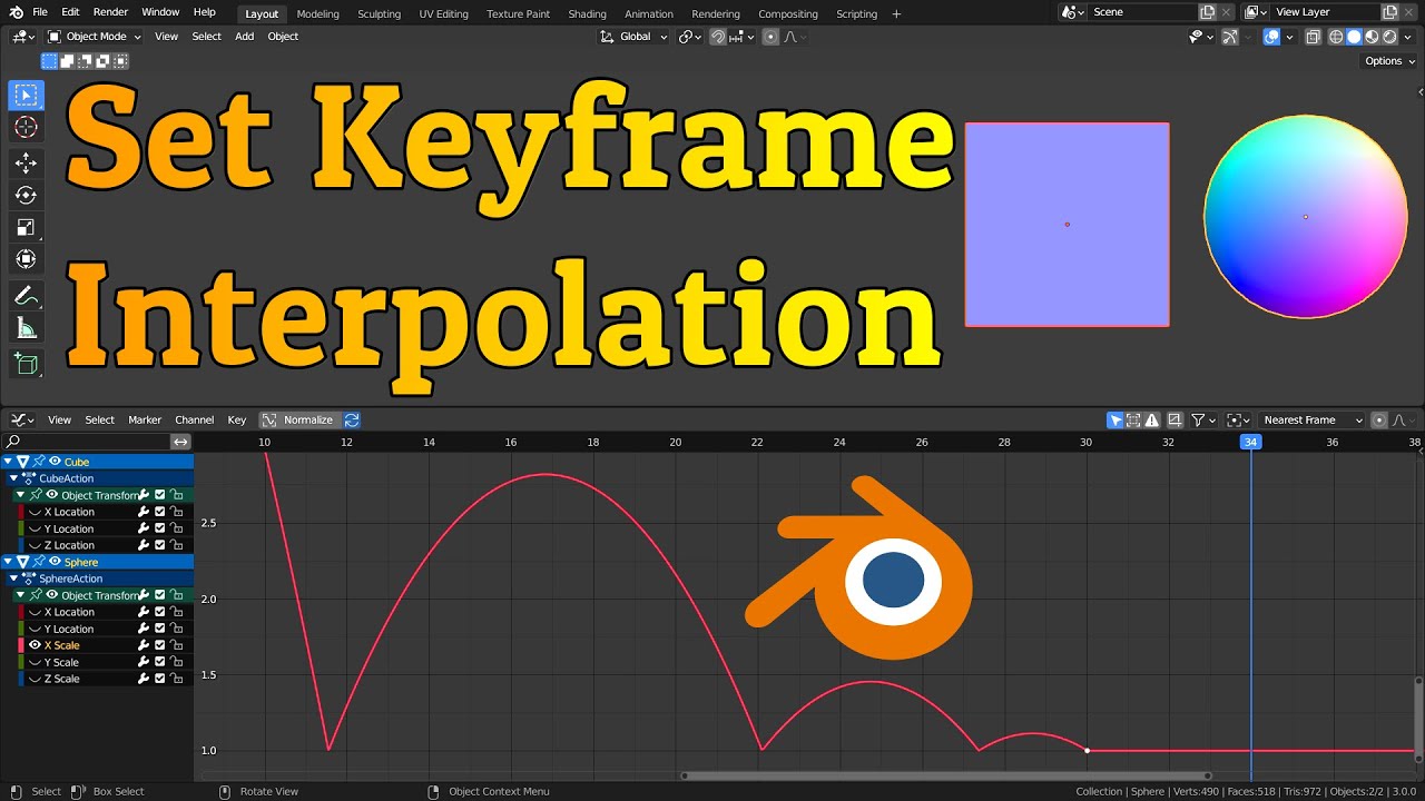 Blender 3 0 Keyframe Interpolation Tutorial YouTube Blender 3 0 Keyframe Interpolation Tutorial YouTube