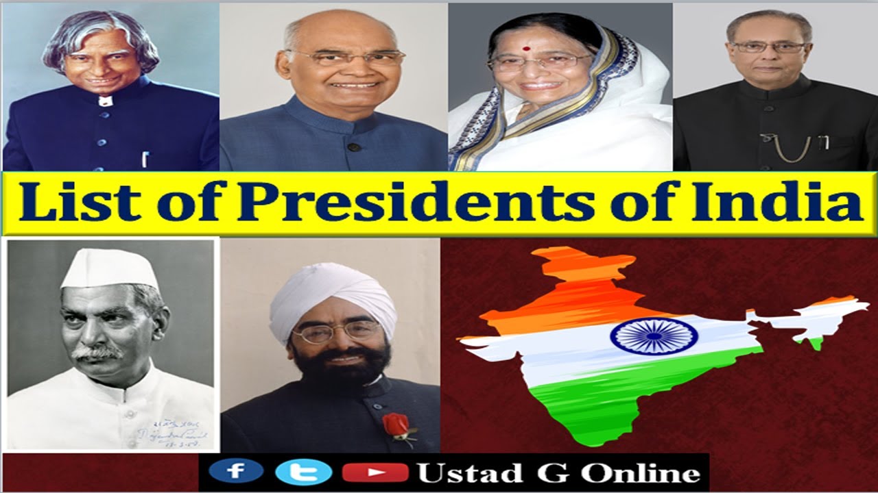 List of All Presidents of India | President of India From 1950 to 2021 ...