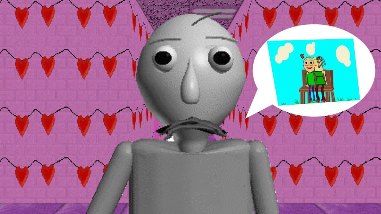 BALDI DON'T HAVE A VALENTINE AND HIS SKIN COLOR TURN GREY :( |Baldi is ...