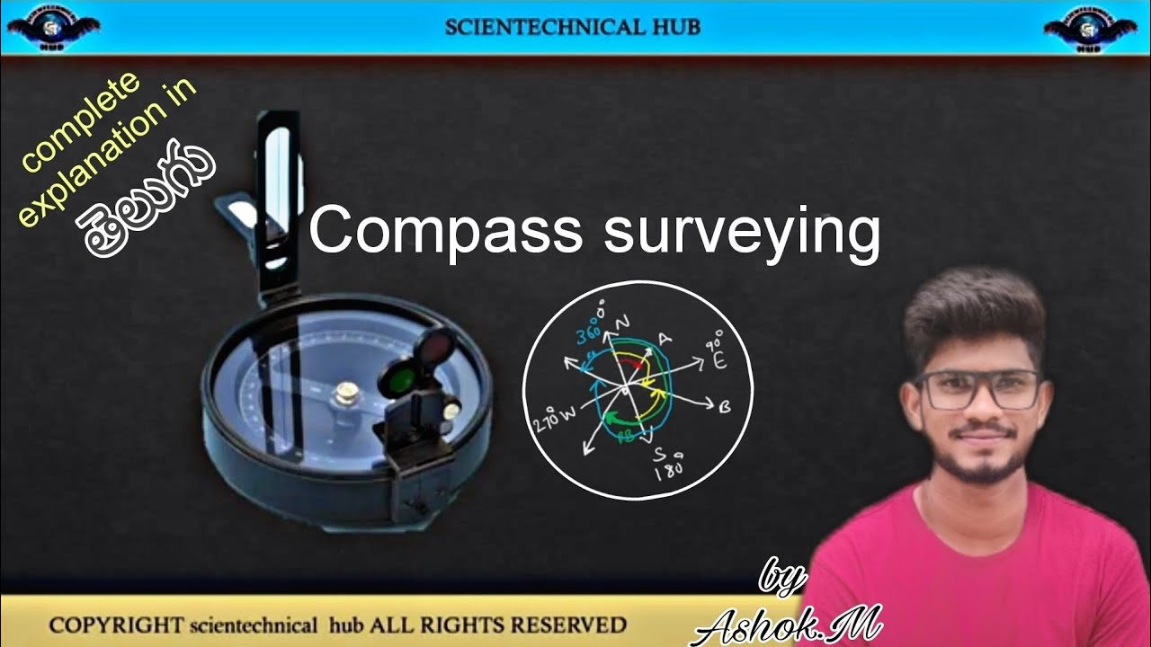 The Compass surveying in telugu - YouTube