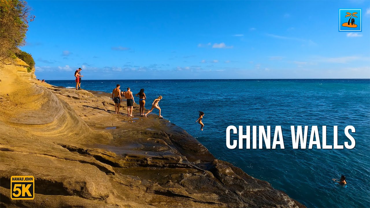 China Walls 🌈 Oahu Southeast ⛱️ Cliff Jump | Surfing | Hawaii Kai 🌴 ...