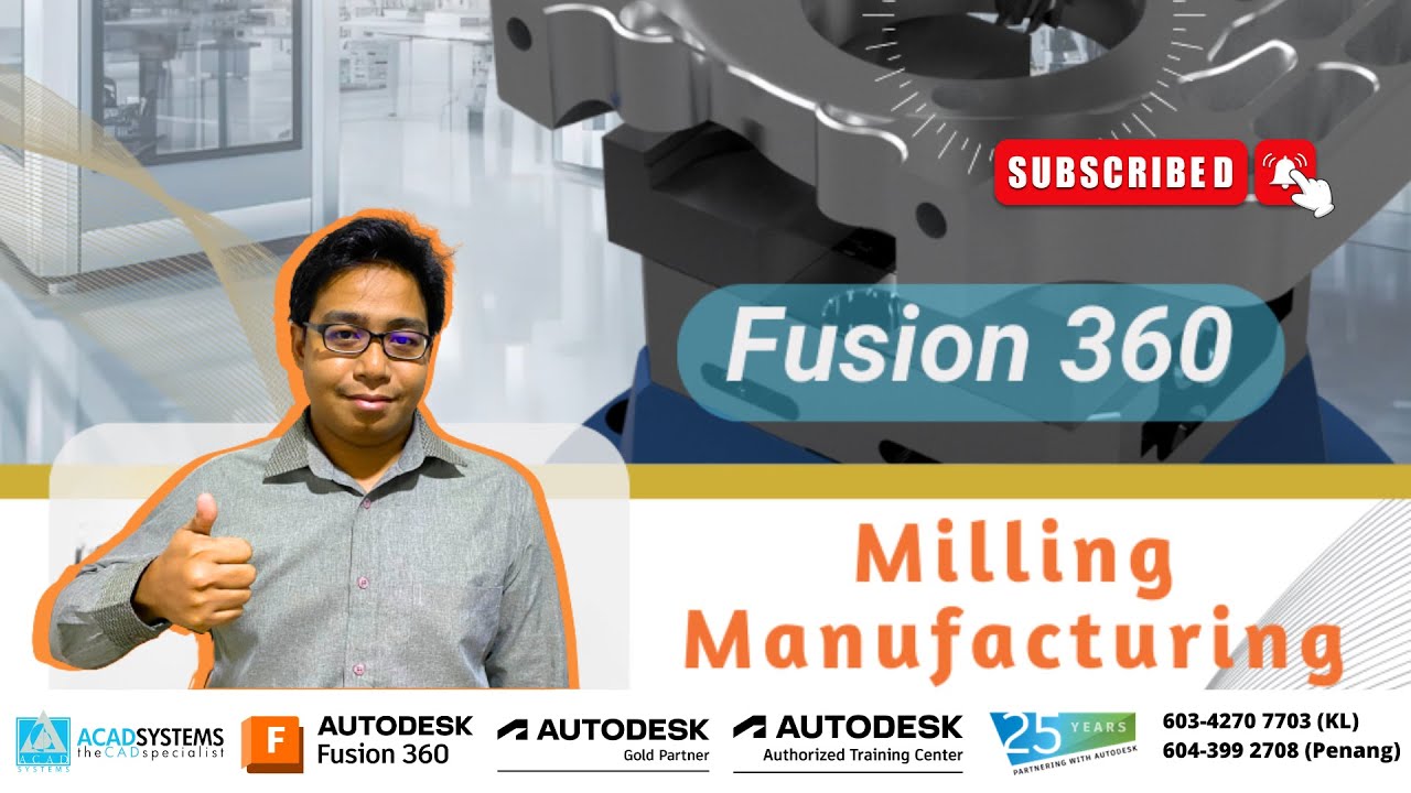 Autodesk Fusion 360 Milling Manufacturing - YouTube