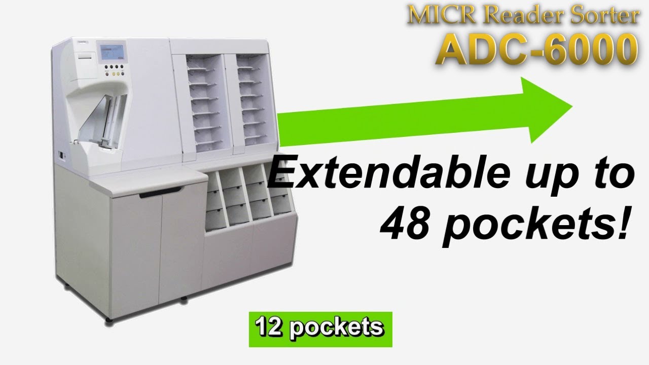 MICR Reader Sorter（ADC-6000）By SystemGear - YouTube