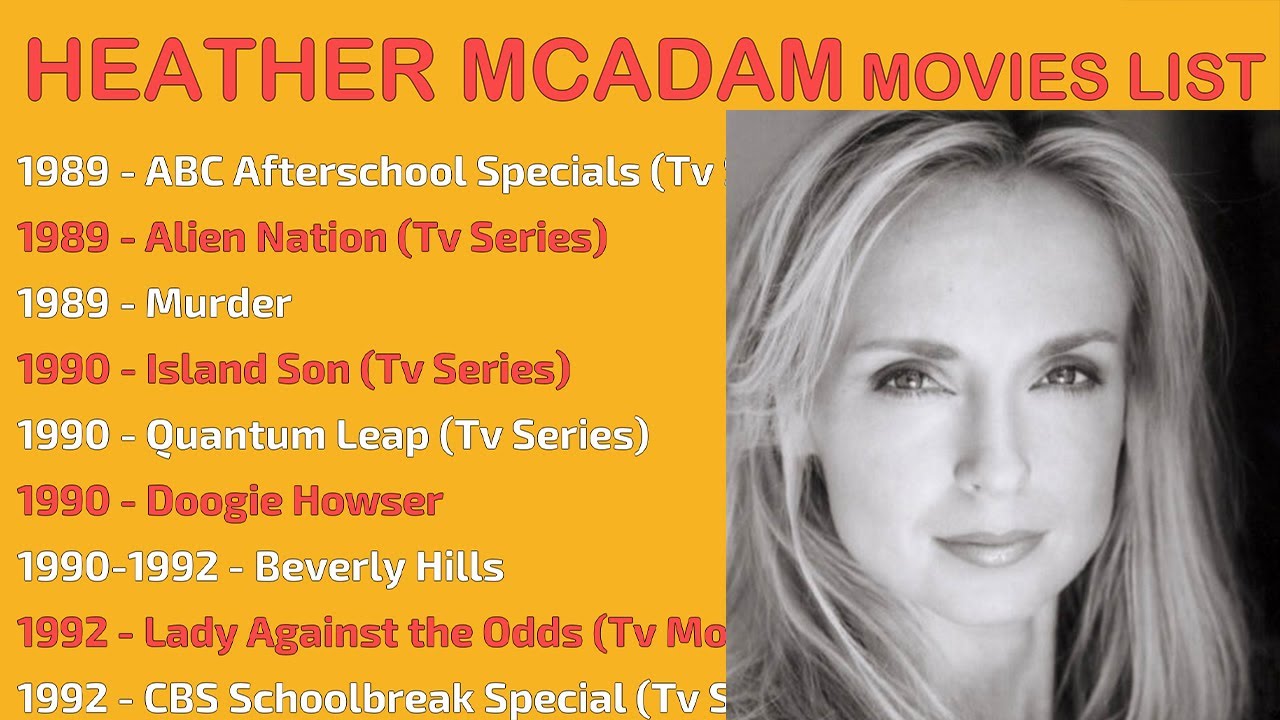 HEATHER MCADAM MOVIES LIST - YouTube