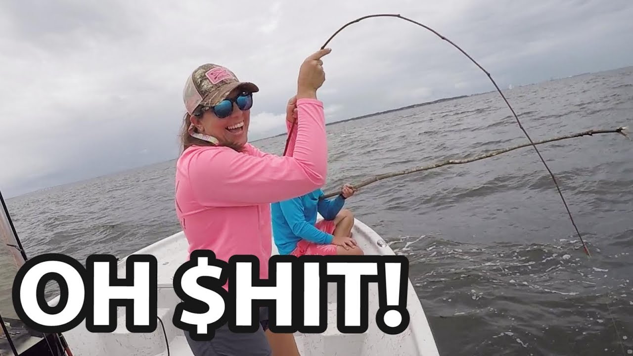 Saltwater Fishing with Cane Poles?!?!?! - YouTube